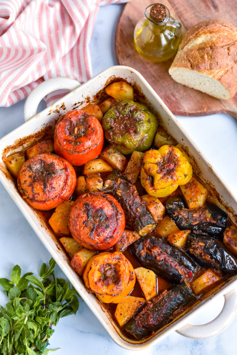Gemista - Greek Stuffed Vegetables - Mediterranean Savor
