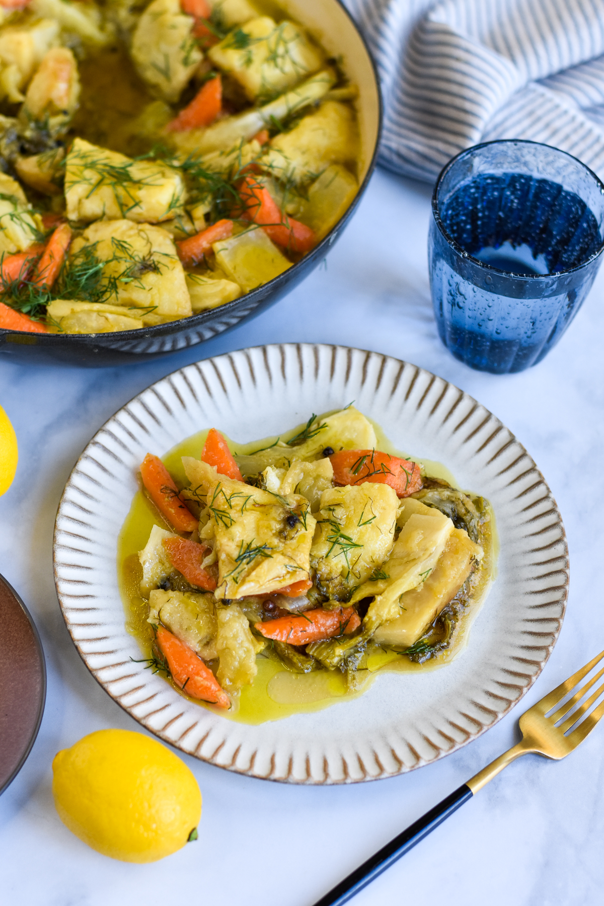 Braised Cod With Fennel - Mediterranean Savor