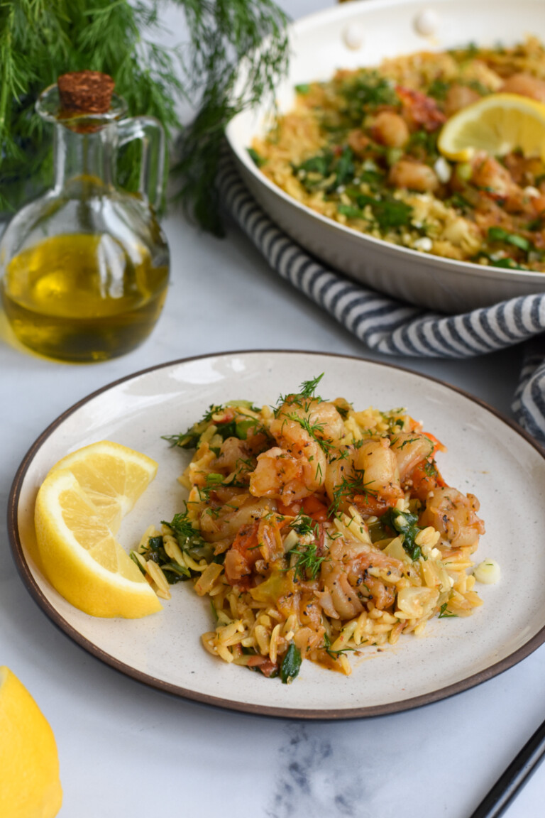 Shrimp Orzo - Mediterranean Savor